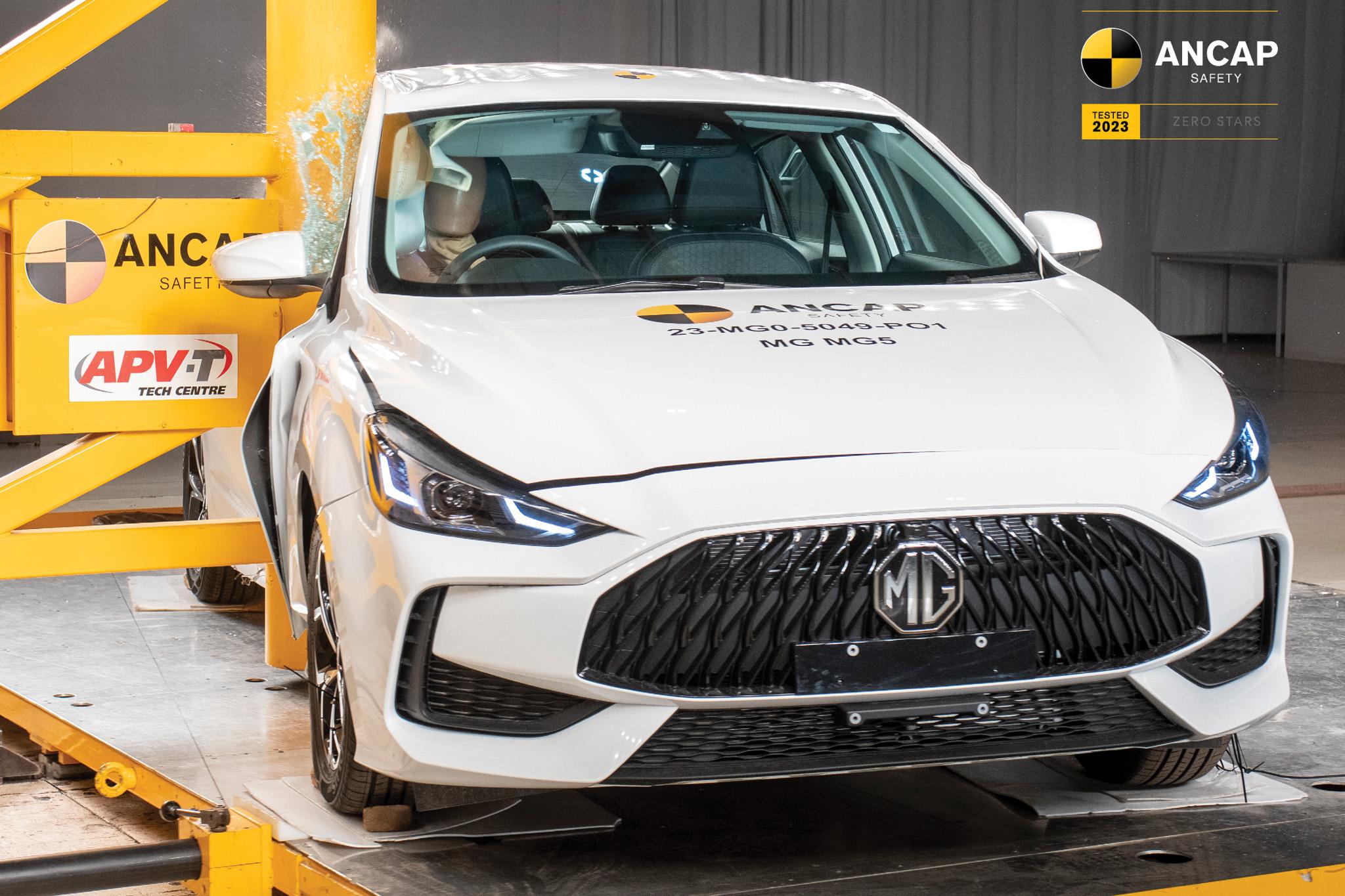 MG 5 receives zero star ANCAP safety rating CarExpert