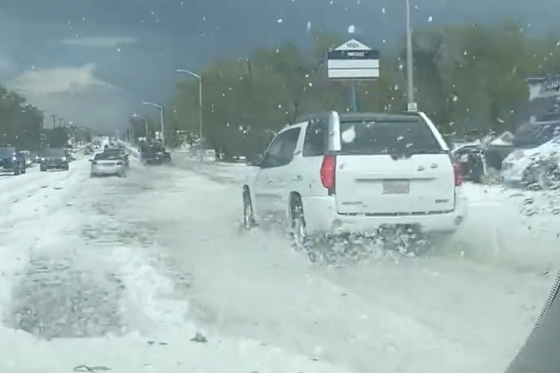 Take cover! Freak storm sees drivers negotiate 'rivers of hail' | CarExpert