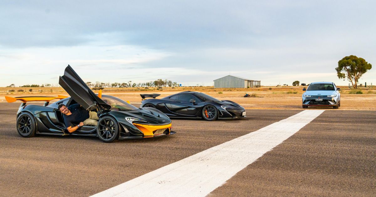 McLaren P1 vs McLaren P1 GTR vs Hyundai Ioniq 5 N drag race | CarExpert