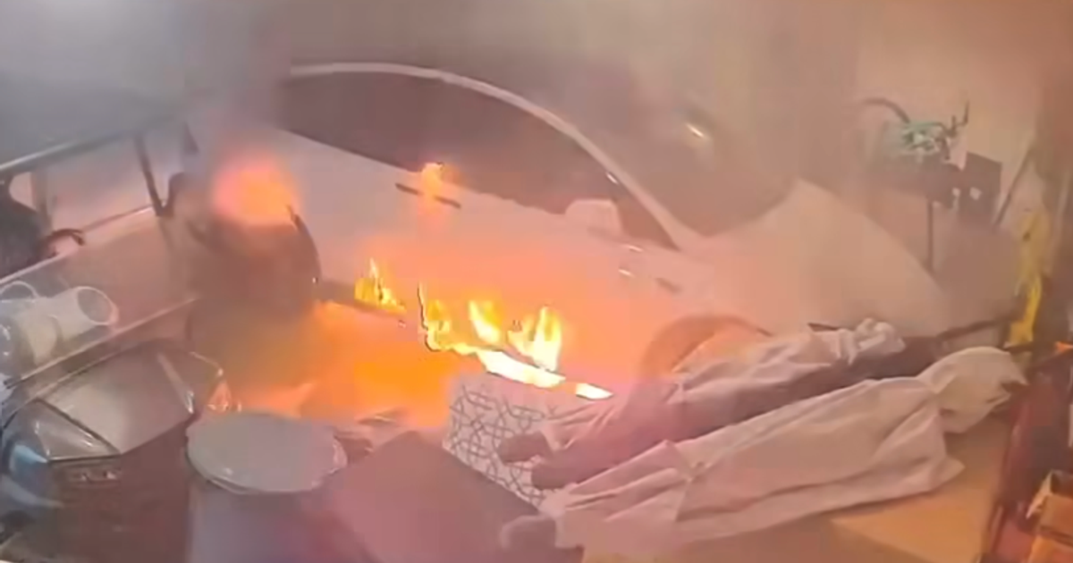 Watch this Tesla catch fire in Hurricane Helene floodwaters | CarExpert