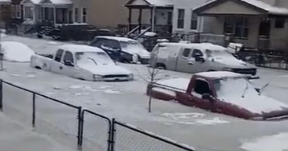 Dozens of cars stuck in ice after floodwater freezes | CarExpert