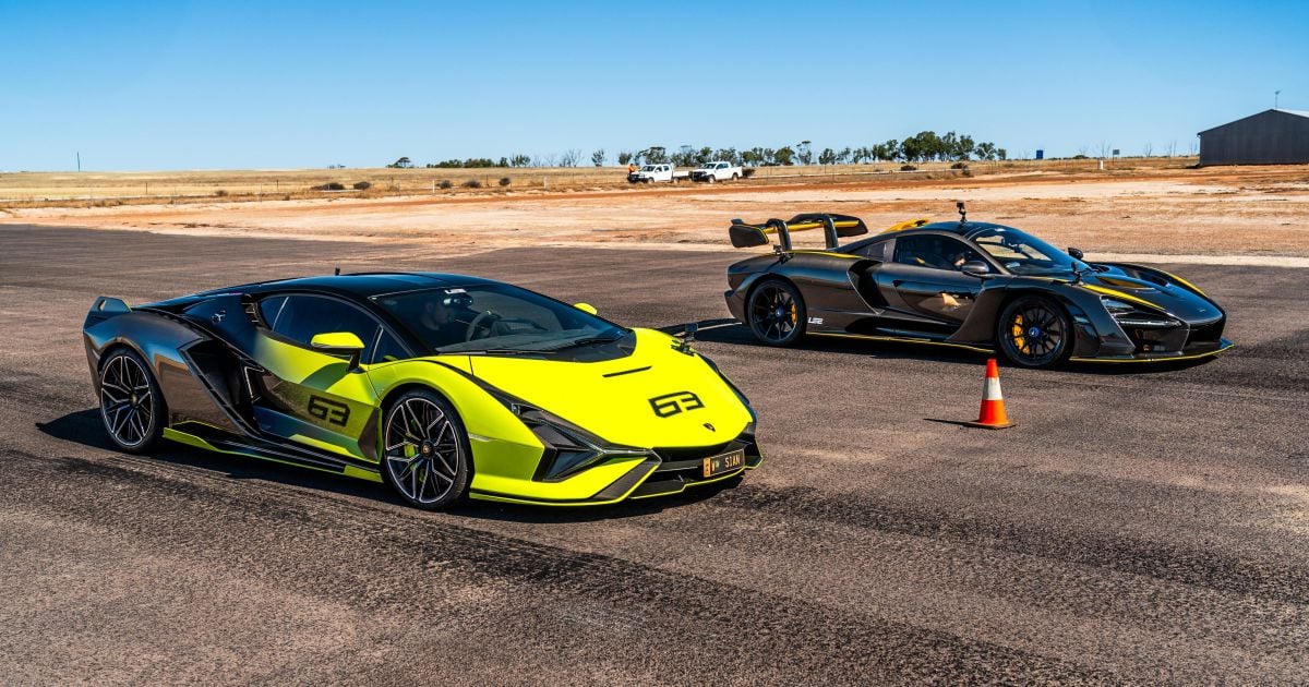 Lamborghini Sian vs McLaren Senna drag race | CarExpert