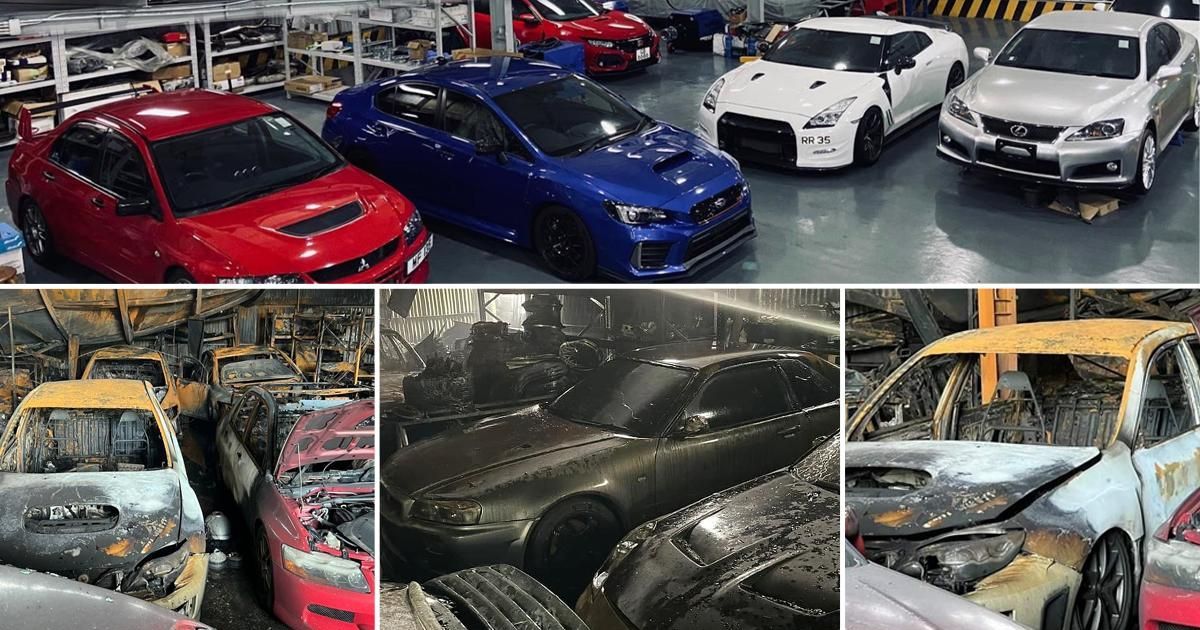 Millions of dollars worth of rare sports cars destroyed in workshop ...