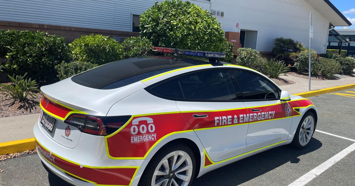 Tesla Model 3 joins Qld Fire and Emergency Services fleet | CarExpert