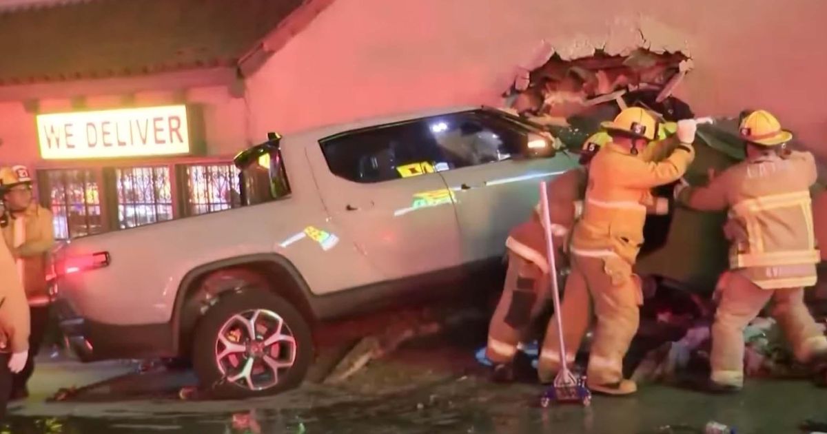 Succession star crashes Rivian in collision pulled from the screen ...