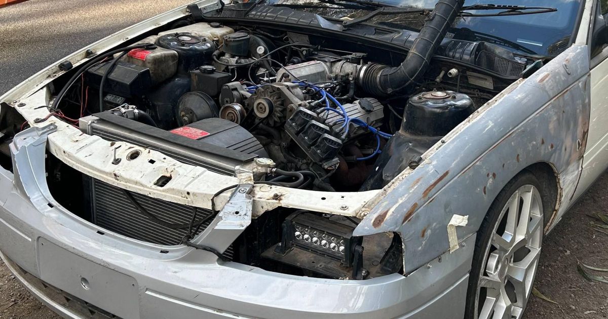 Holden Commodore scrapyard special defected by police gives new meaning ...