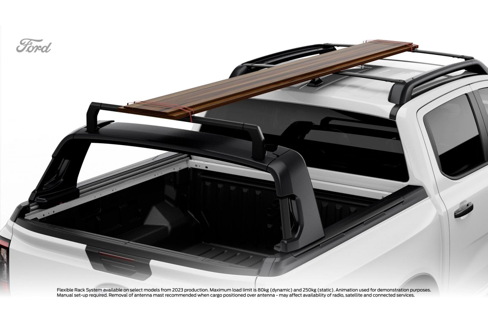 2023 Ford Ranger to gain Flexible Rack System for long loads | CarExpert