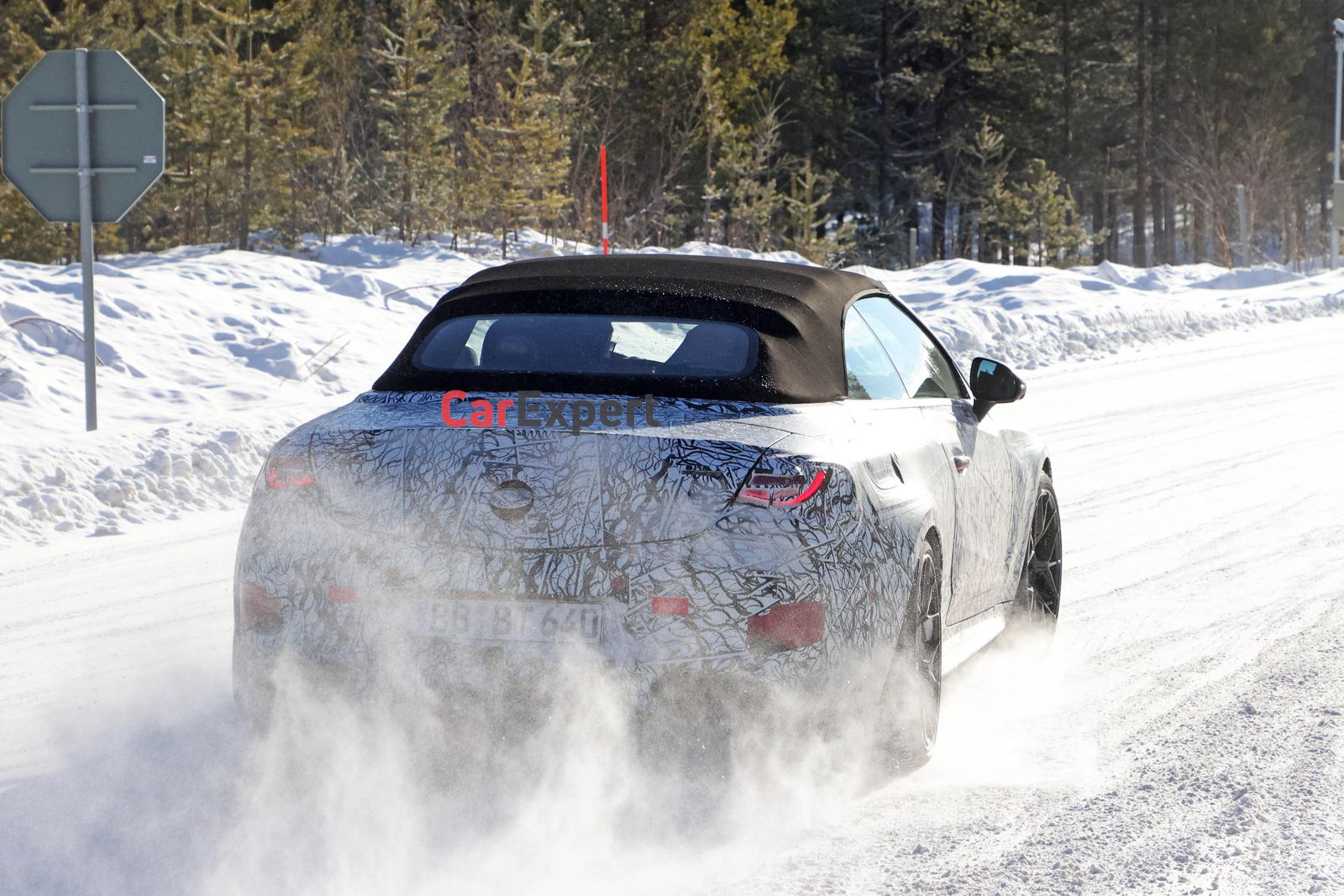 Mercedes-AMG's new high-power plug-in hybrid convertible spied | CarExpert