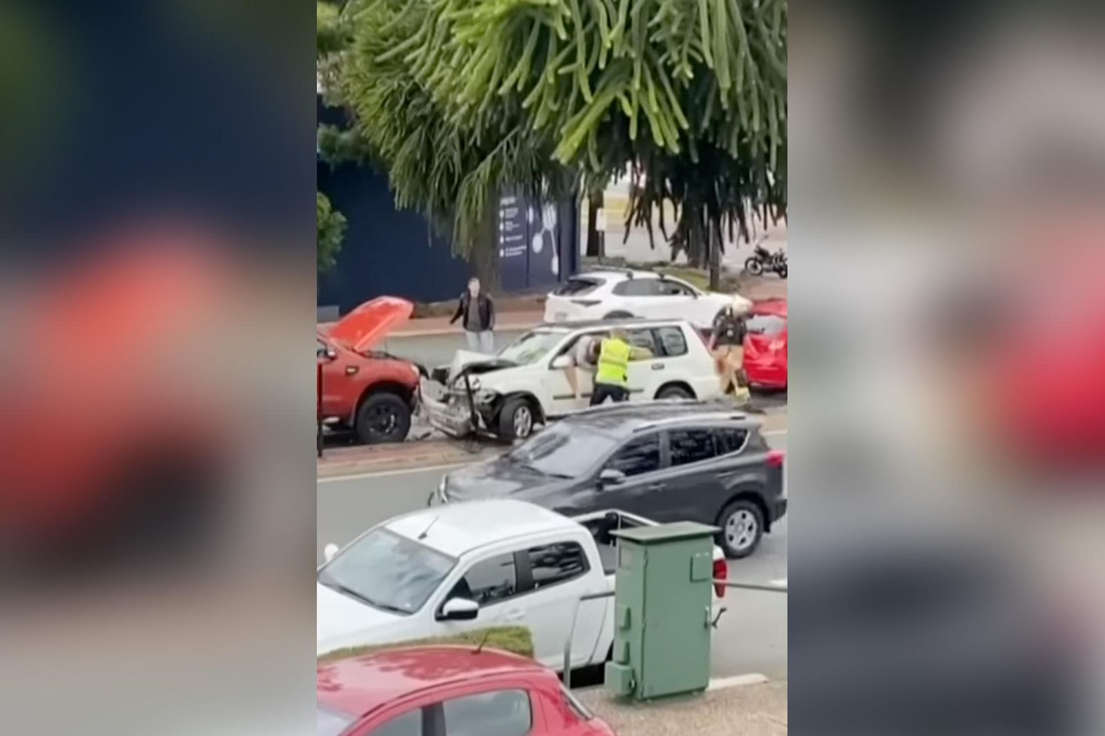 Drunk driver dramatically arrested after multi-car crash in Brisbane ...