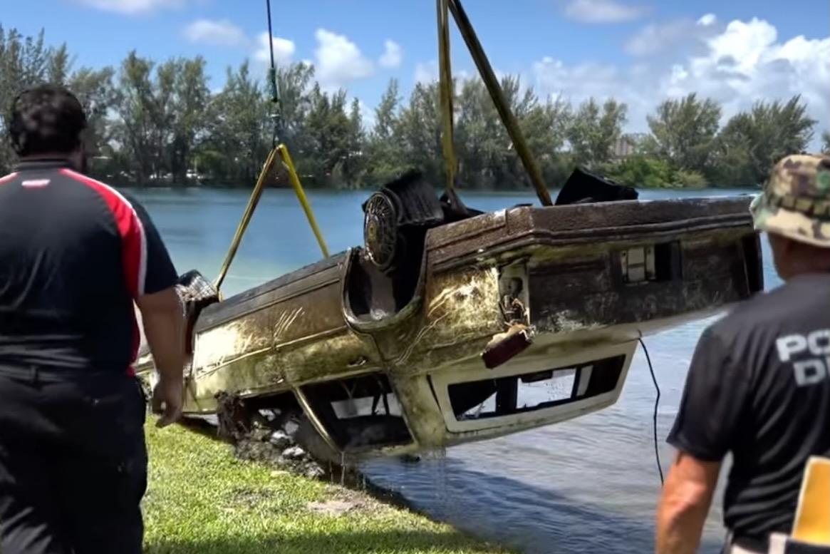 Divers find massive trove of sunken vehicles in murder investigation ...