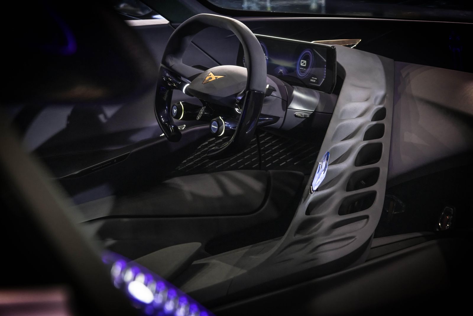 Cupra DarkRebel sports car comes off the screen and into the light ...