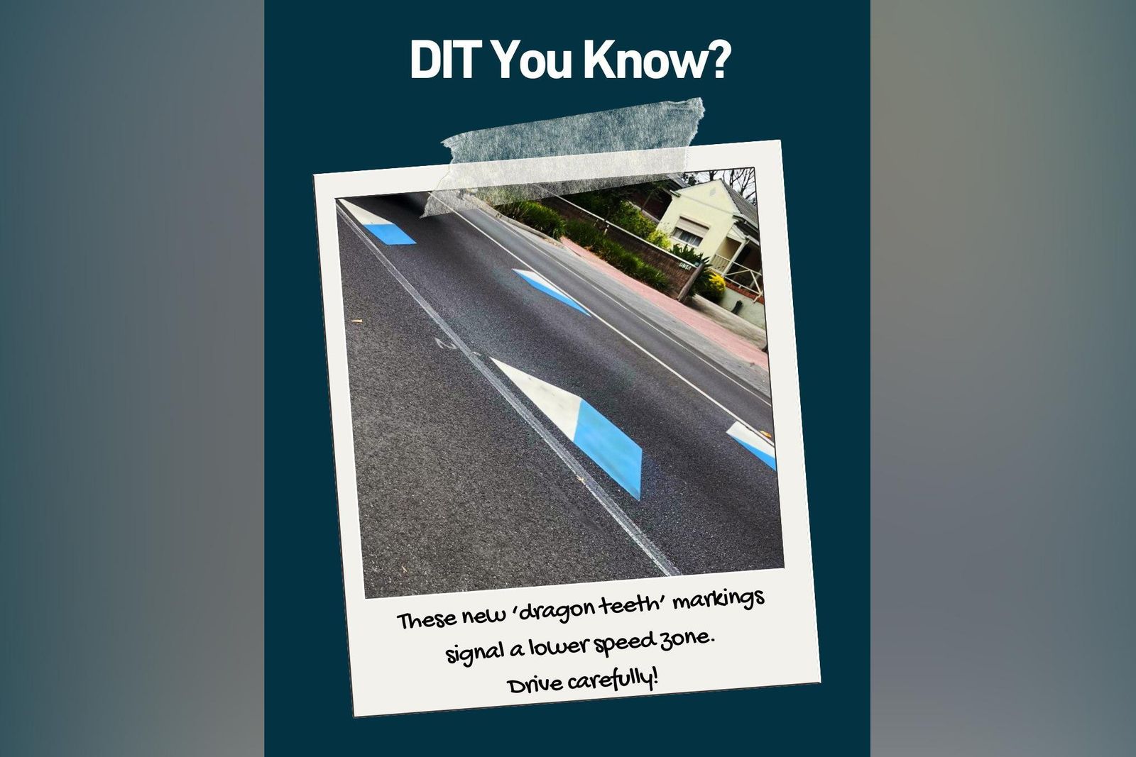 These markings may look like an art installation, but they’re for road ...