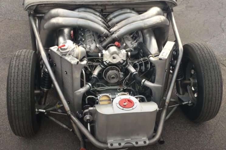This V8 Volvo uses a two-stroke home-made boat engine, and it sounds ...