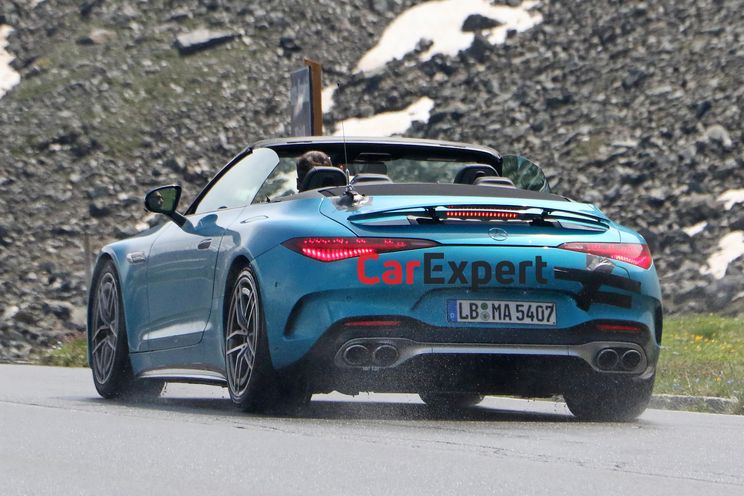 2023 Mercedes-AMG SL 53 plug-in hybrid spied | CarExpert