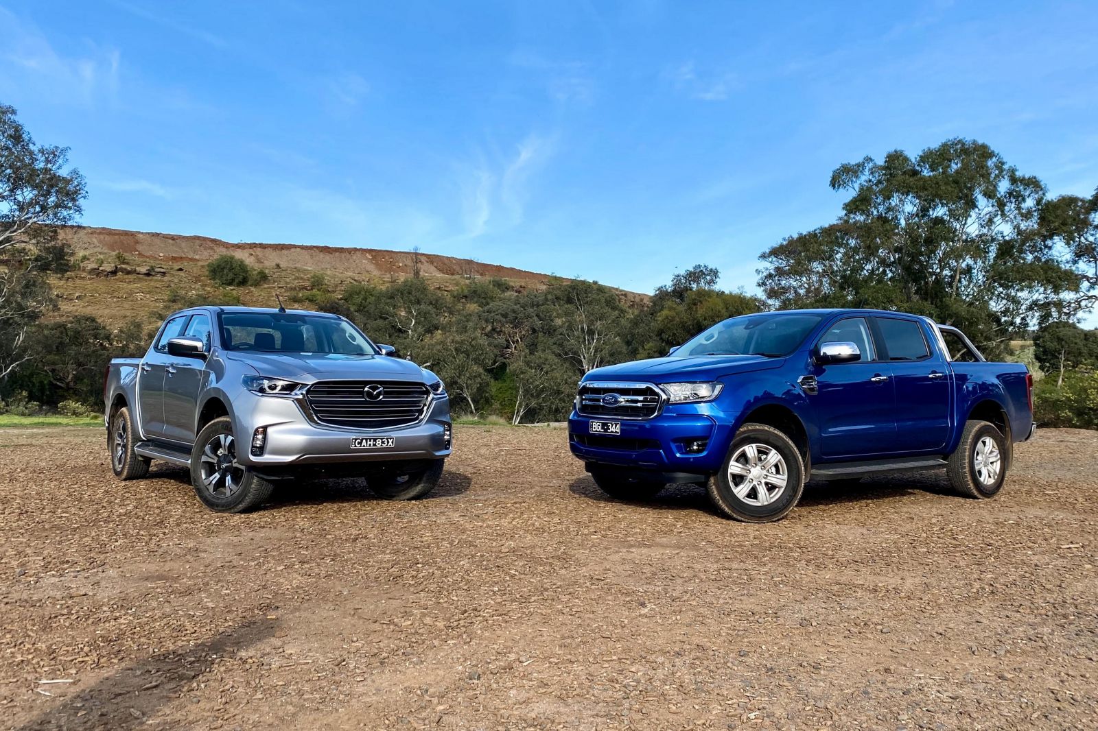 2021 Ford Ranger XLT v Mazda BT-50 XTR comparison | CarExpert