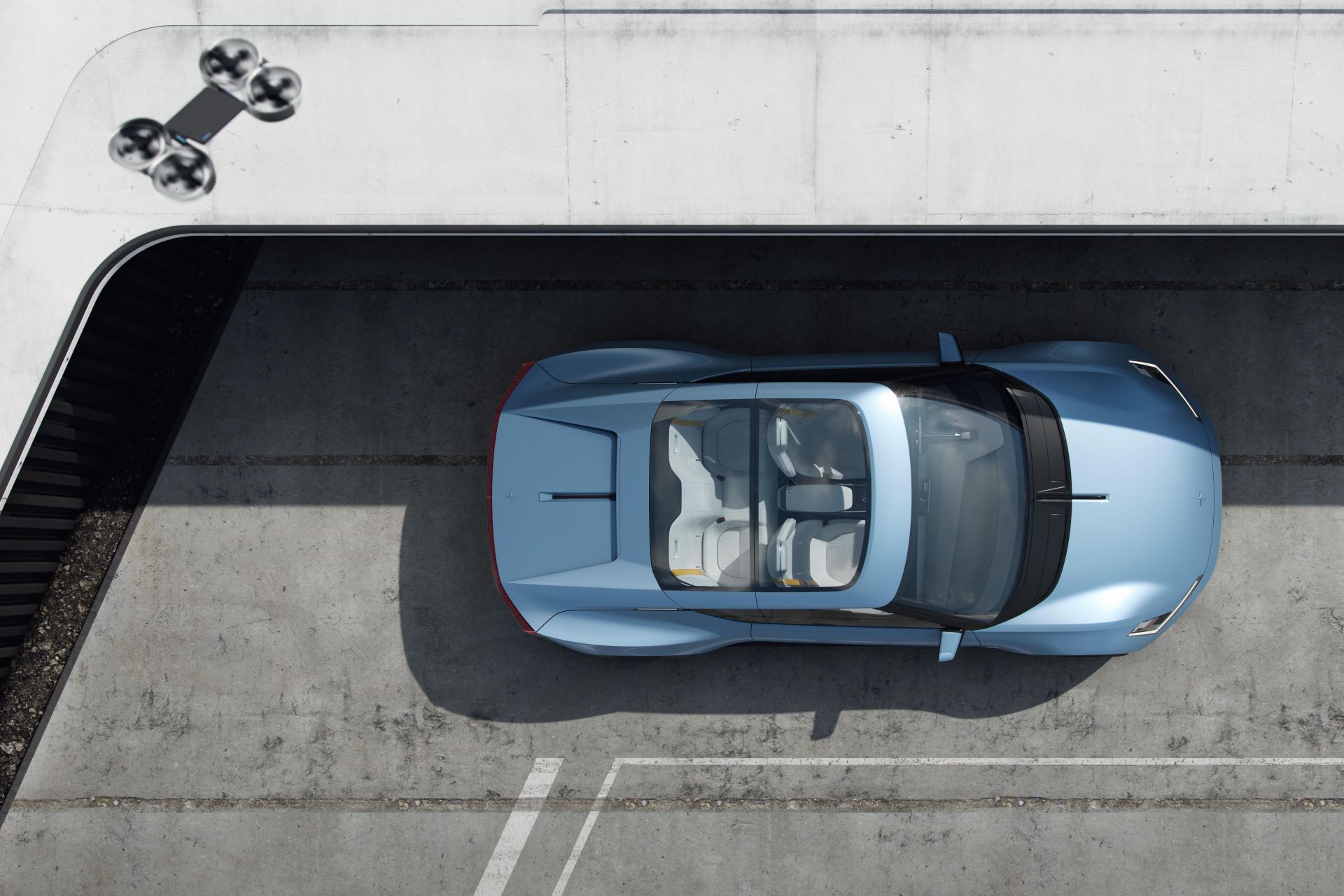 Polestar O2 concept unveiled with built-in drone | CarExpert