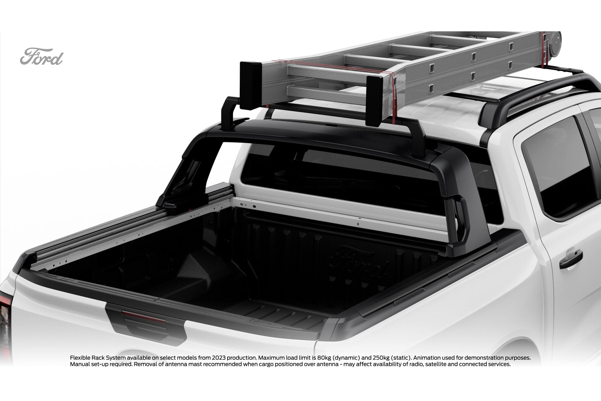 2023 Ford Ranger to gain Flexible Rack System for long loads | CarExpert