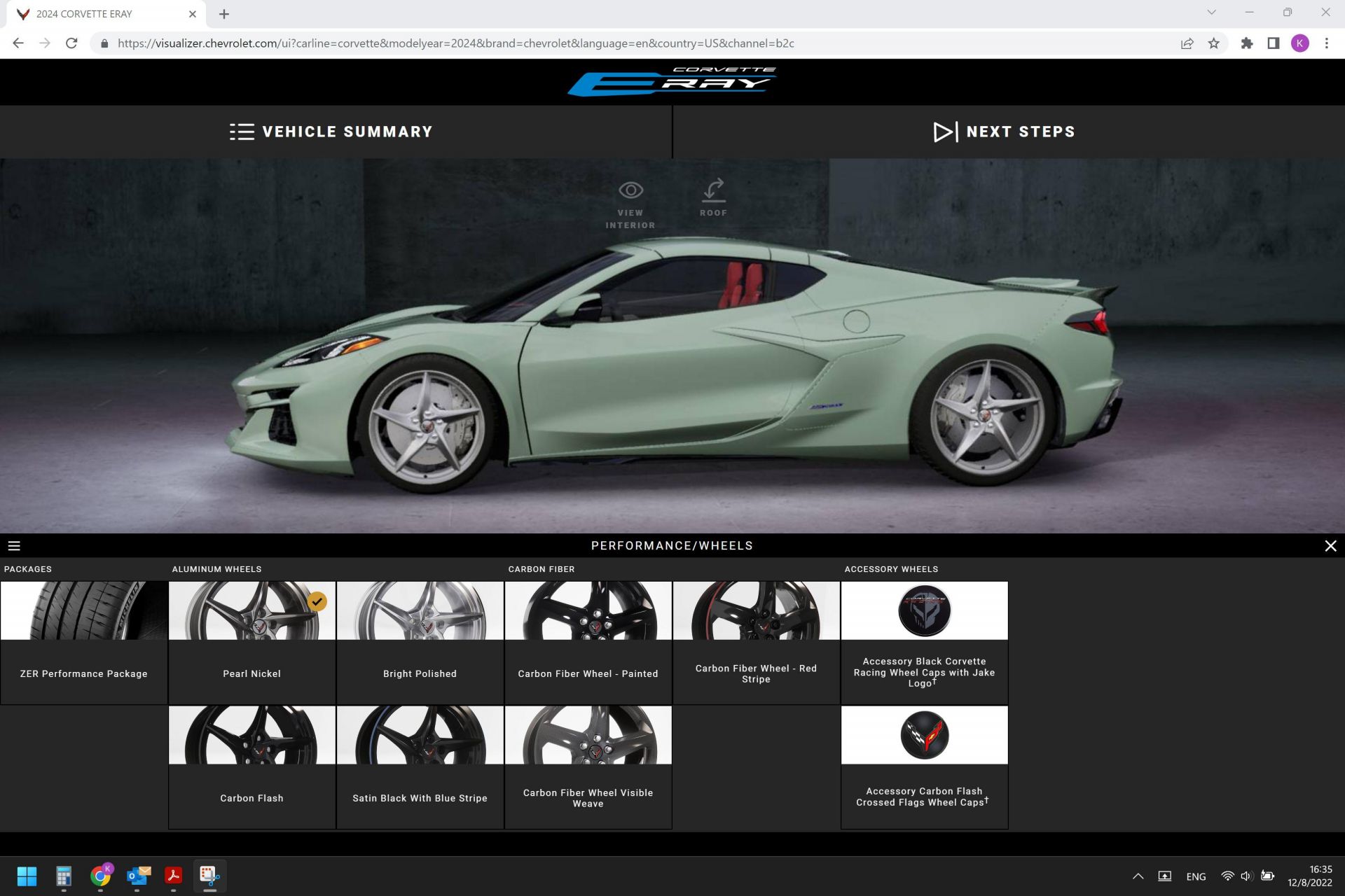 2024 Chevrolet Corvette E-Ray hybrid leaked via configurator | CarExpert