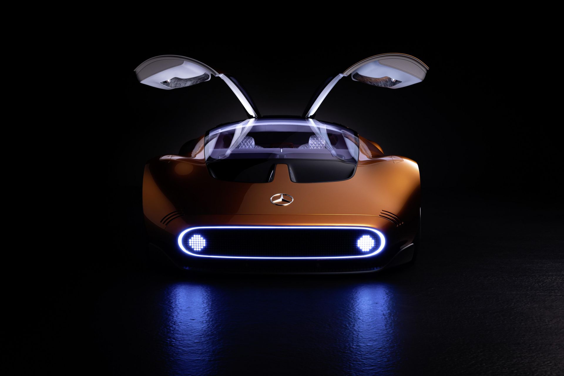 Mercedes-Benz gullwing concept has retro details, next-gen electric ...