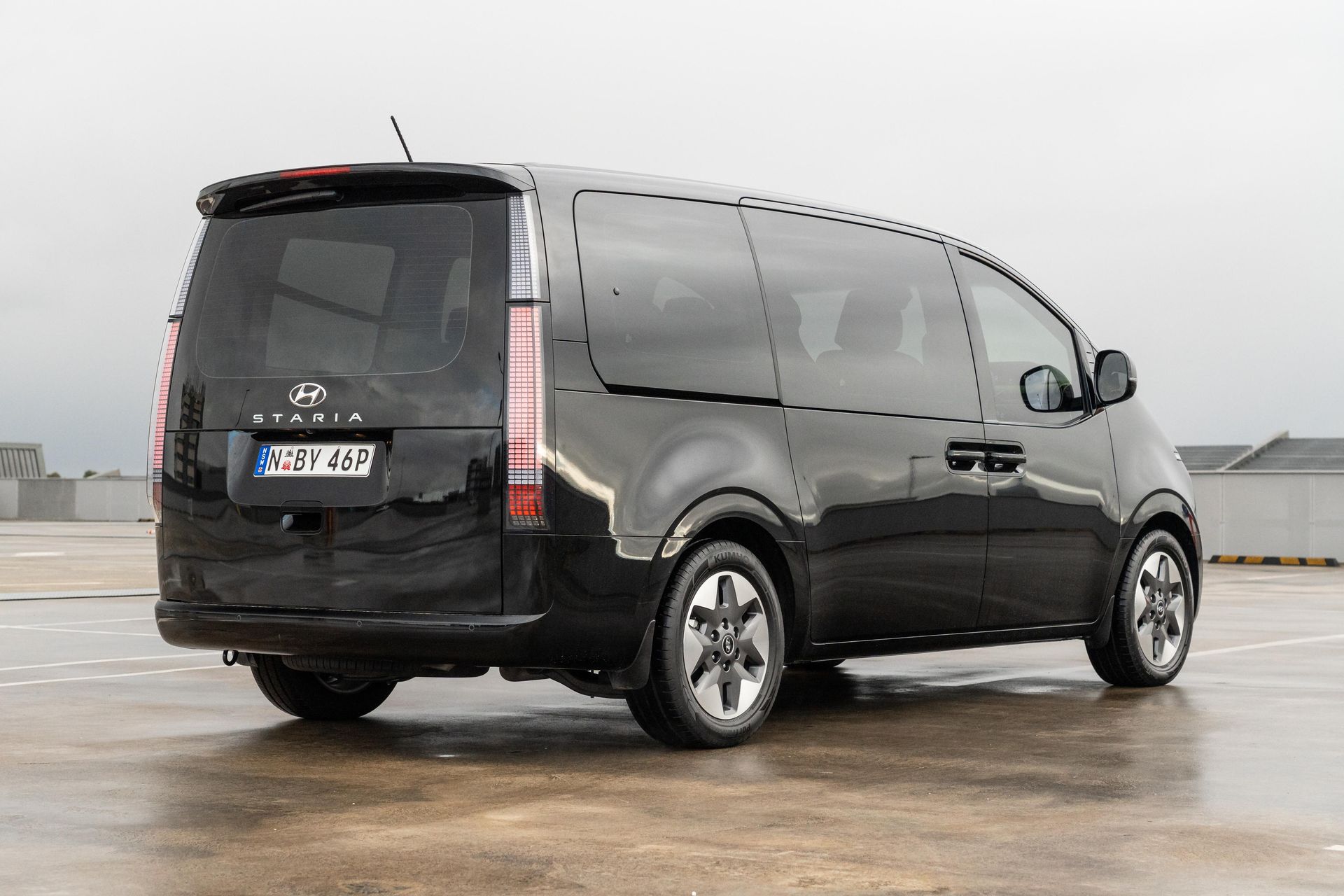 Hyundai Staria EV spied: Futuristic people mover getting battery power ...