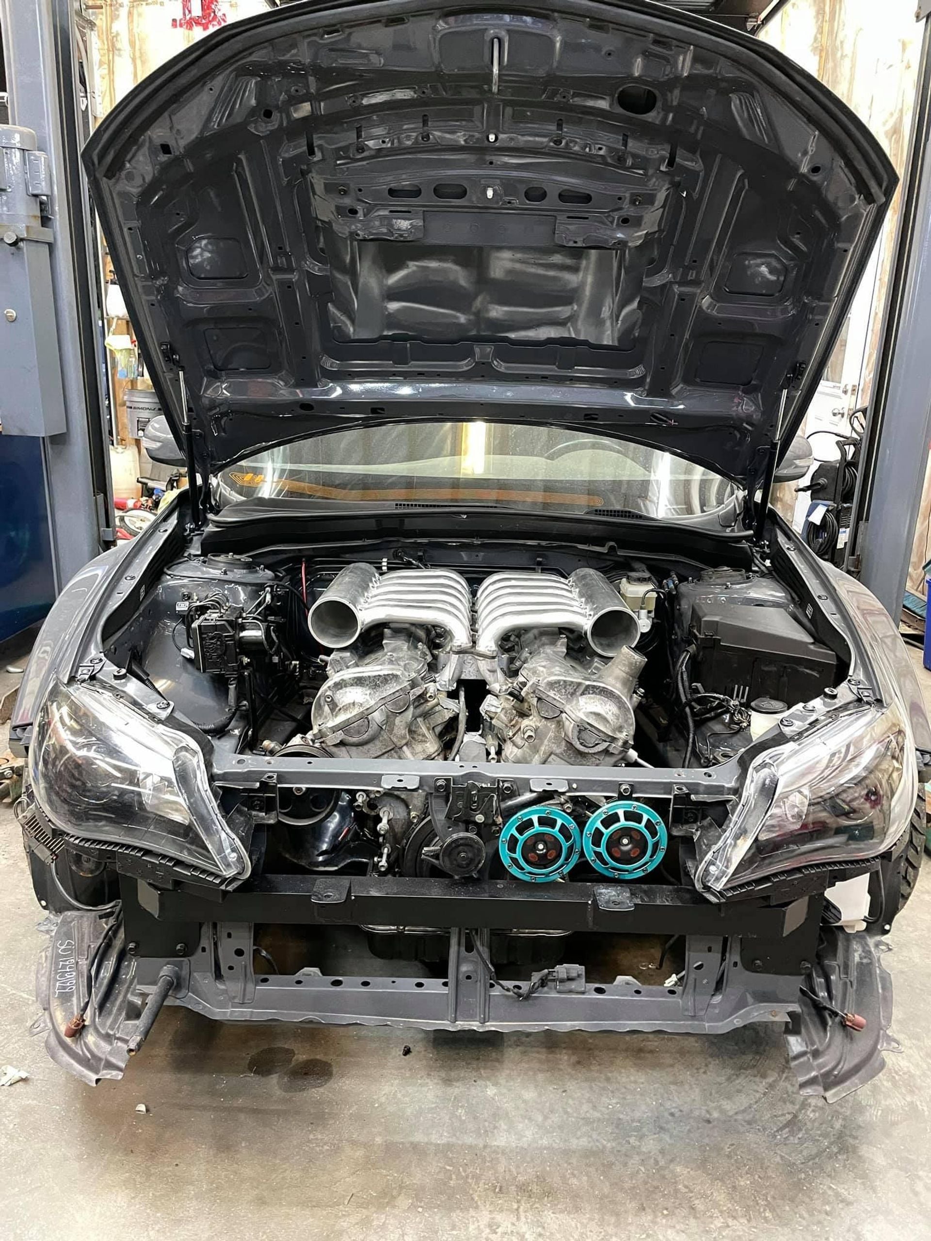 This guy solved his Subaru head gasket problem with a twin-turbo V12 ...