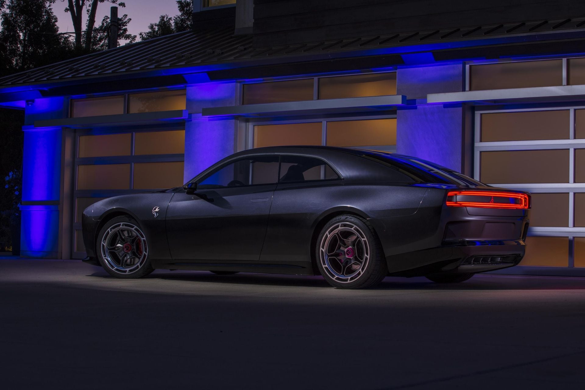 Dodge's electric muscle car teased for Christmas, but it's not ready ...