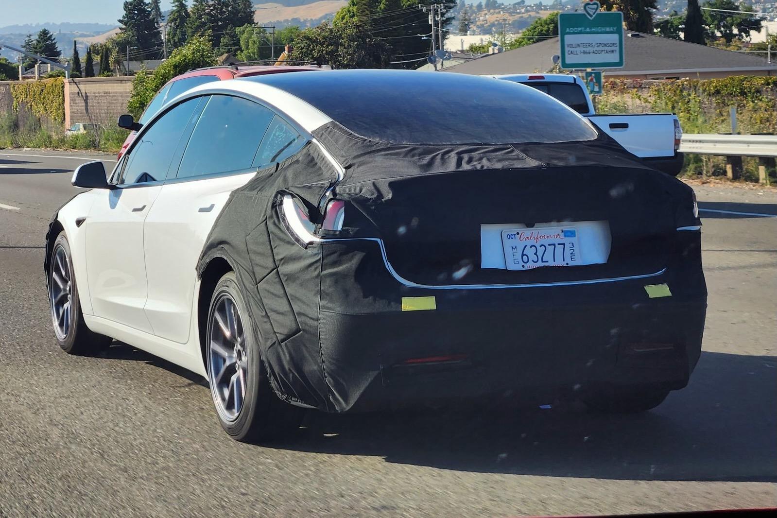 Here's our first look at the new Tesla Model 3's rear | CarExpert