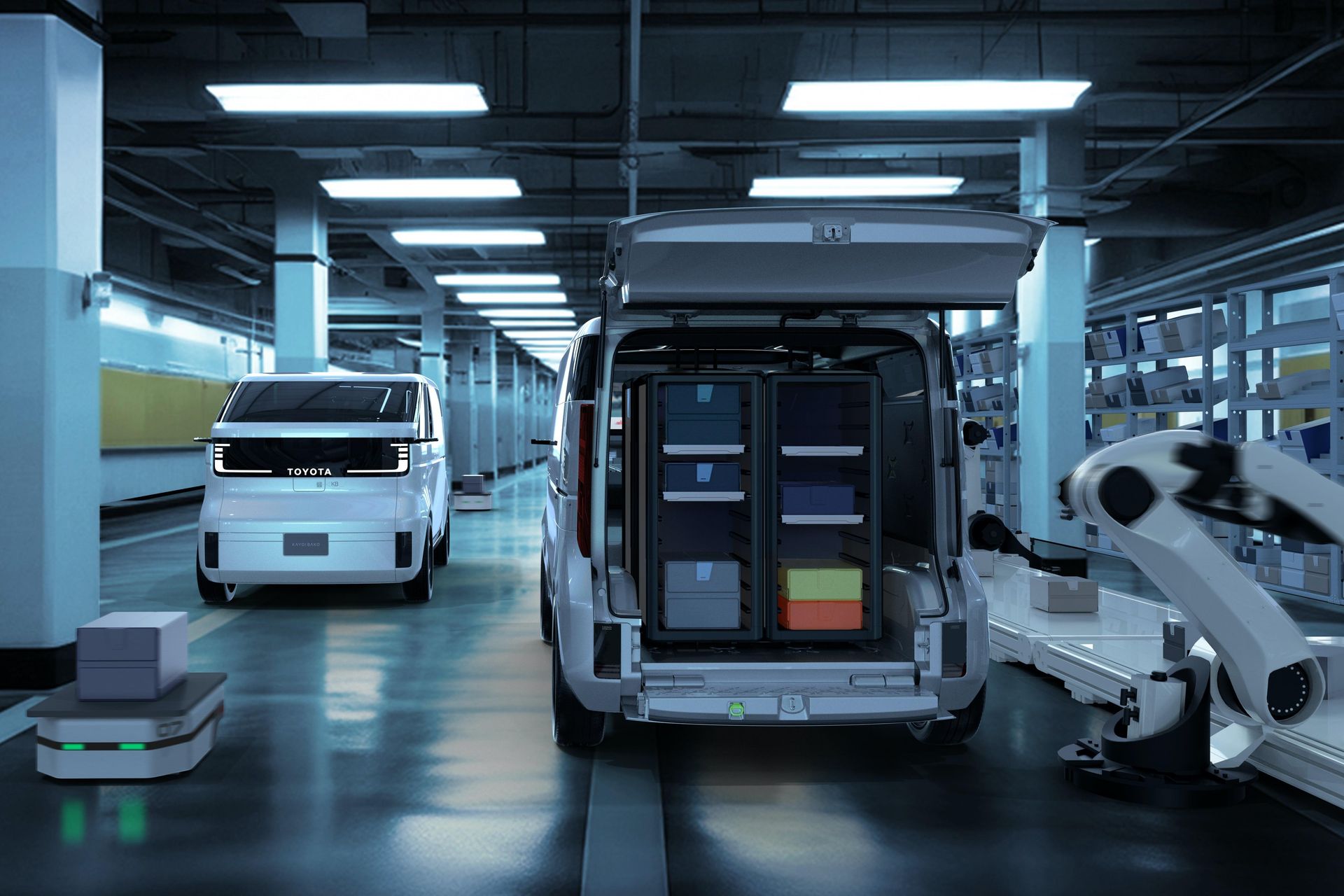 Toyota's new electric van concept is inspired by shipping containers ...