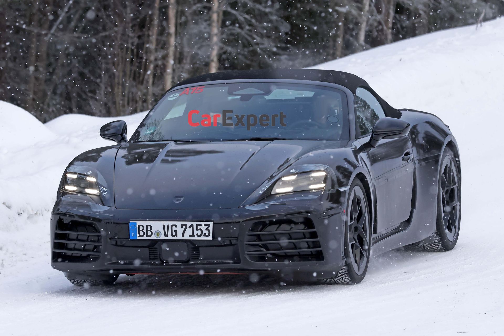 This is our best look yet at the Porsche 718 Boxster electric car ...