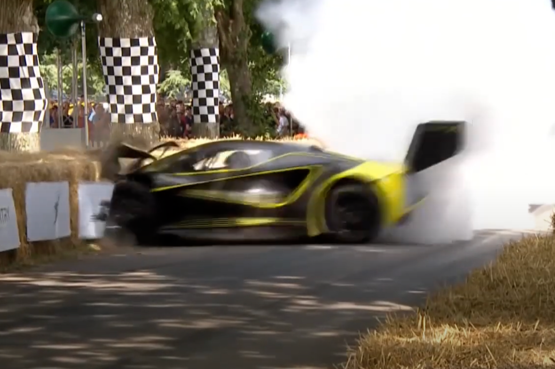 1500kW Lotus electric hypercar crashes within seconds at Goodwood ...