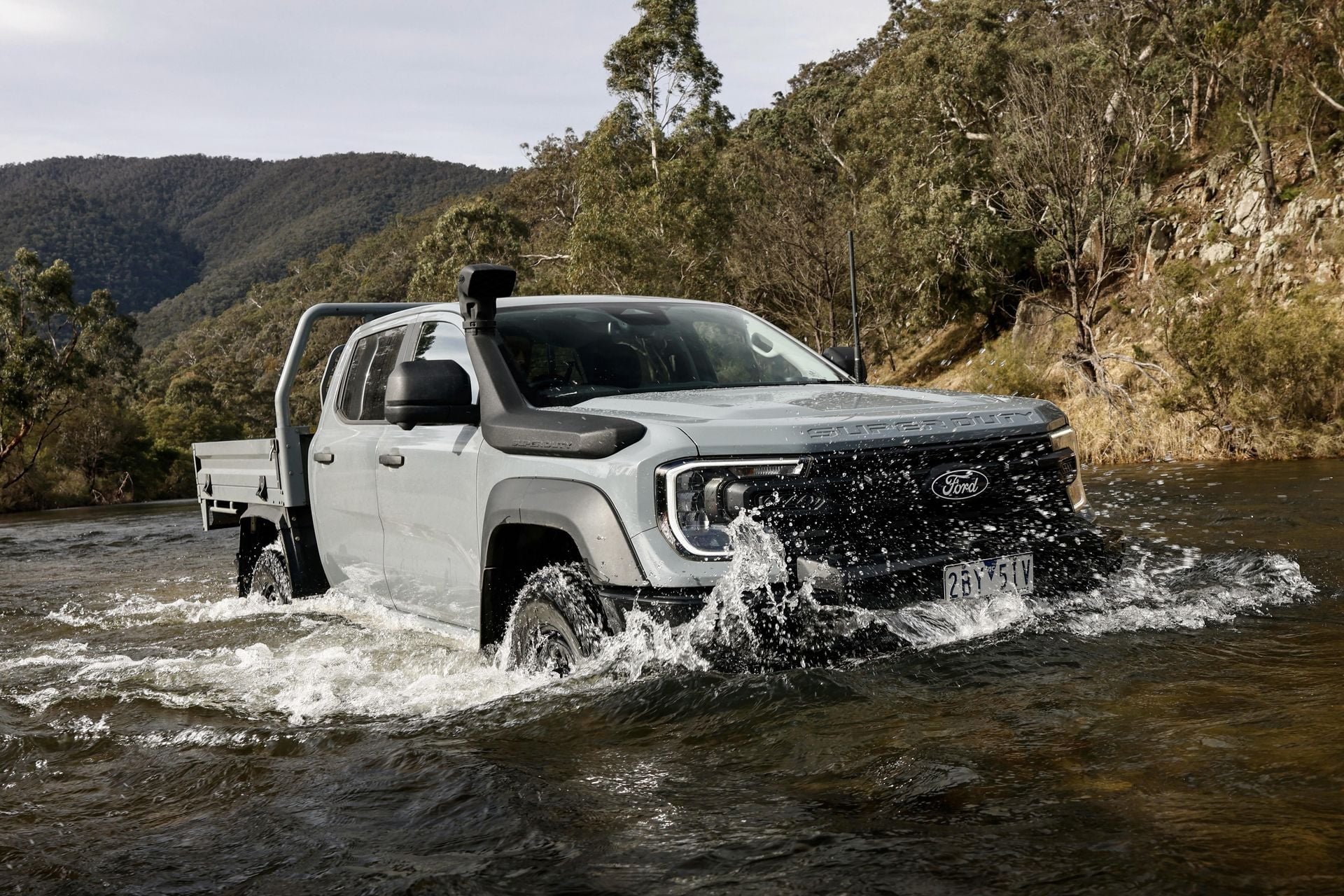 Watch the Ford Ranger Super Duty's wading capability get pushed to the ...