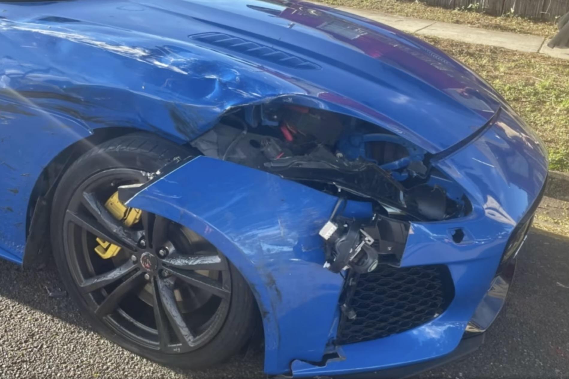 Watch a Jaguar F-Type get wrecked by a Ford Everest in strange crash ...