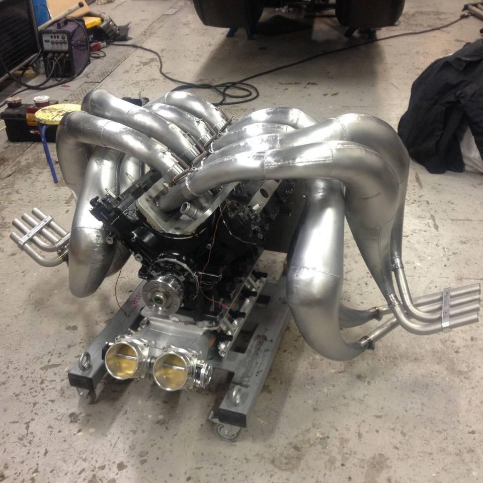 This V8 Volvo uses a two-stroke home-made boat engine, and it sounds ...